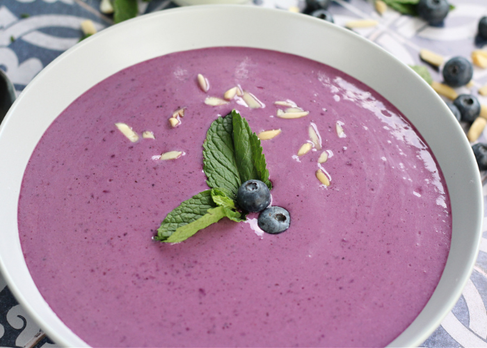 Chilled Blueberry Soup
