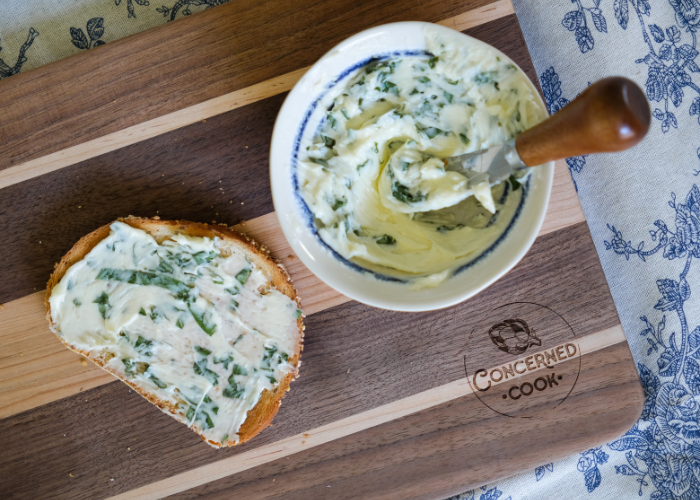 Home-made Basil Butter