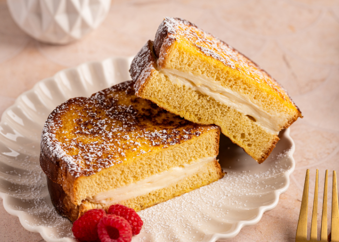 Lemon Mascarpone Stuffed French Toast