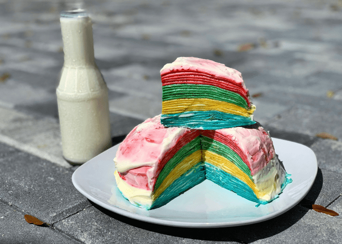 Rainbow Crepe Cake
